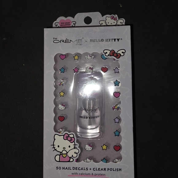 Hello Kitty | Makeup | Hello Kitty Nail Decals With Clear Polish Set ...